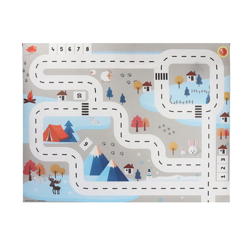 Creative Transport Game Mat Funny Play Mats Traffic Road Floor Rug ...