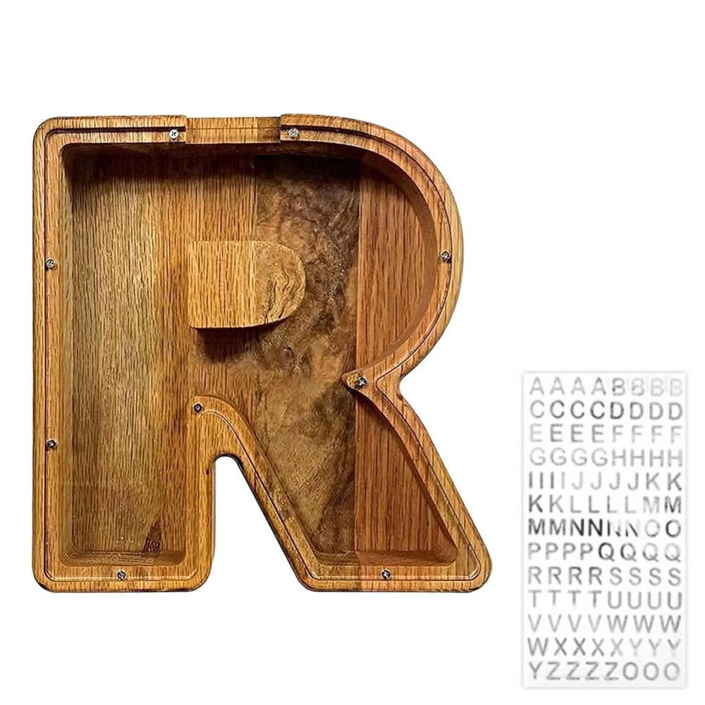 Creative Twenty-six English Alphabet A-z Letter Storage Tank, Wooden ...