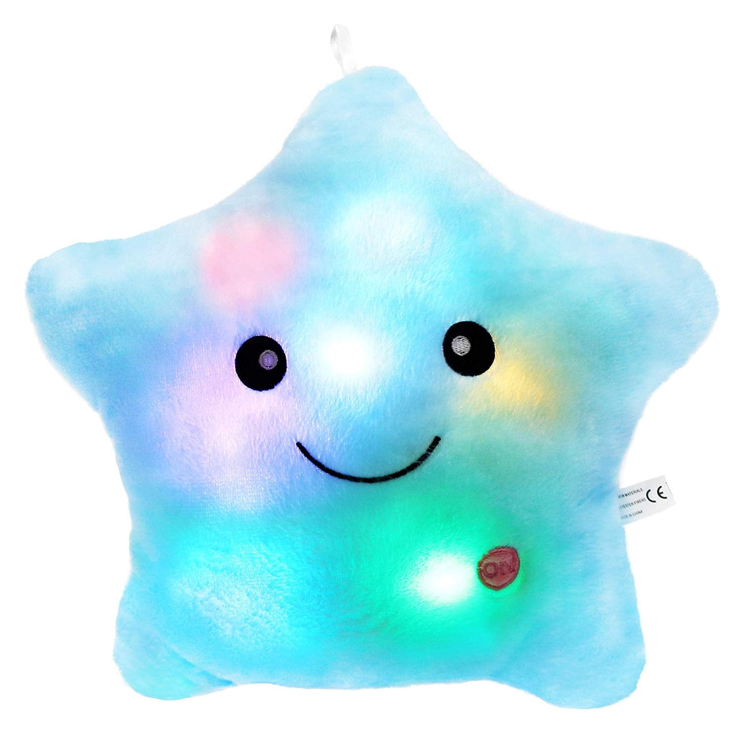 Glowing Star Plushie with LED Night Light, Twinkle Cushions Stuffed Toy ...