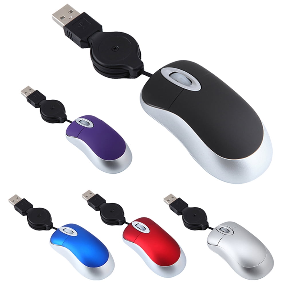 Creative USB Wired Mouse Mini Telescopic Mouse Computer Notebook Mouse ...