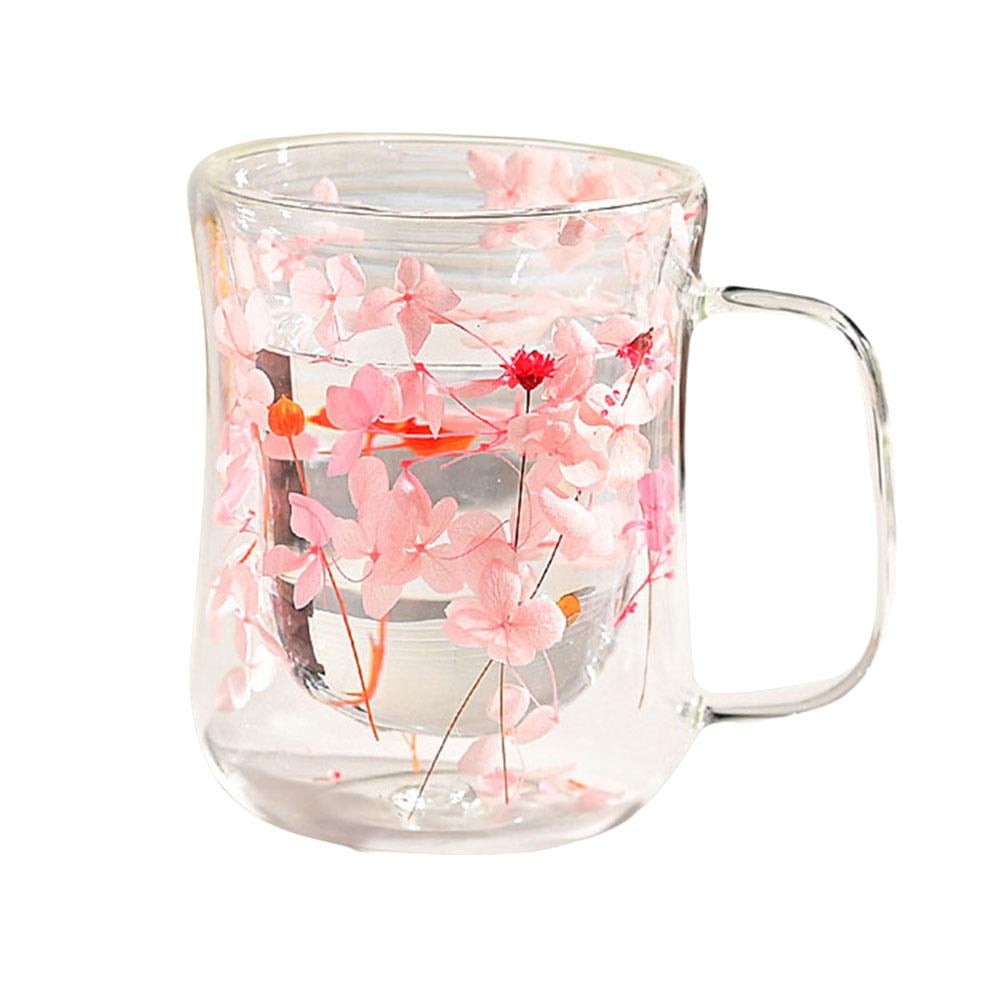 Creative Waist Dried Flower Double-layer Cup Heat-resistant Petal Cup ...