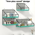 Creative Wall Mounted Shelf Durable Iron Construction Strong Load ...