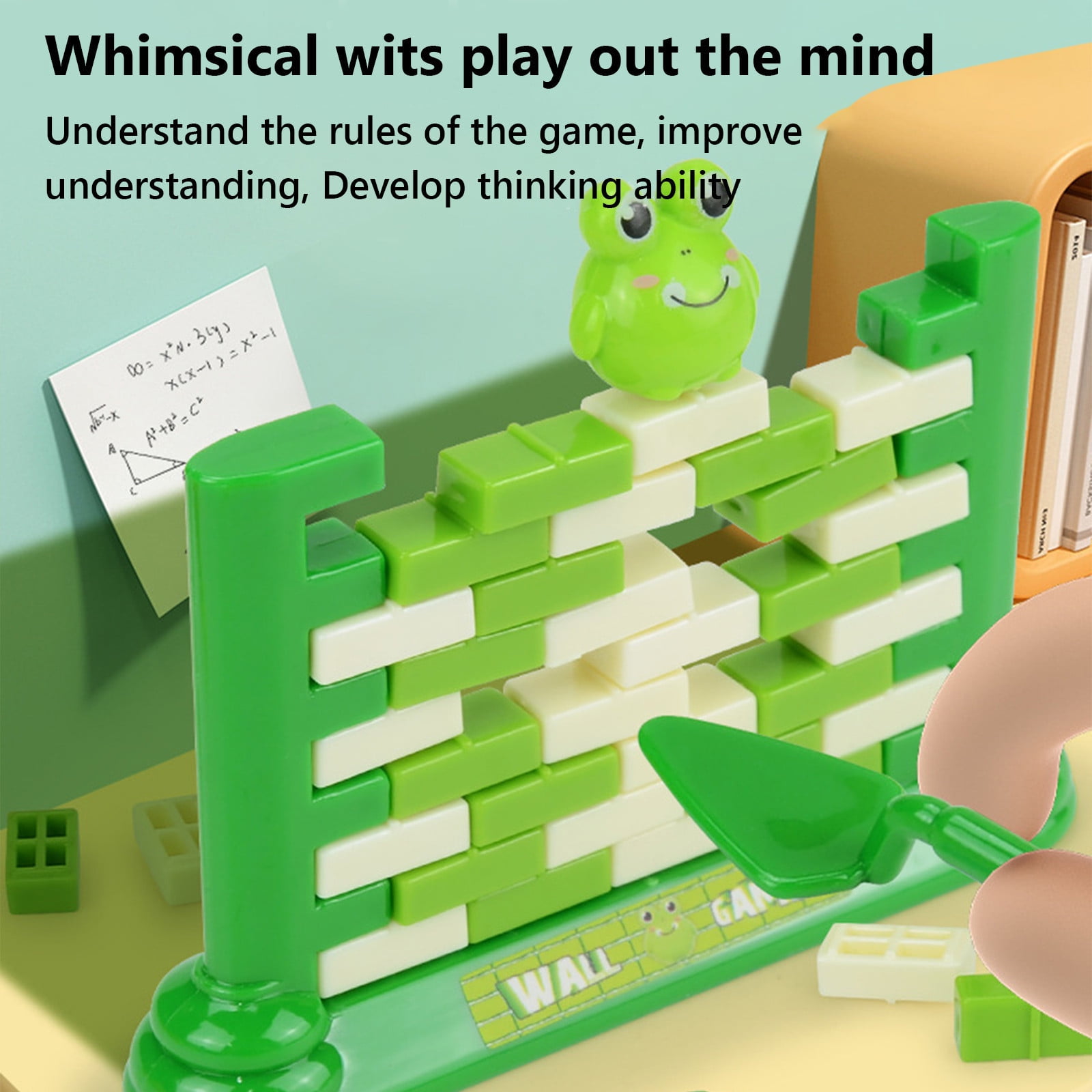 Creative Wall Push Building Blocks Game - Yellow Duck Educational Toy for 4-12 Year Olds, Board ...