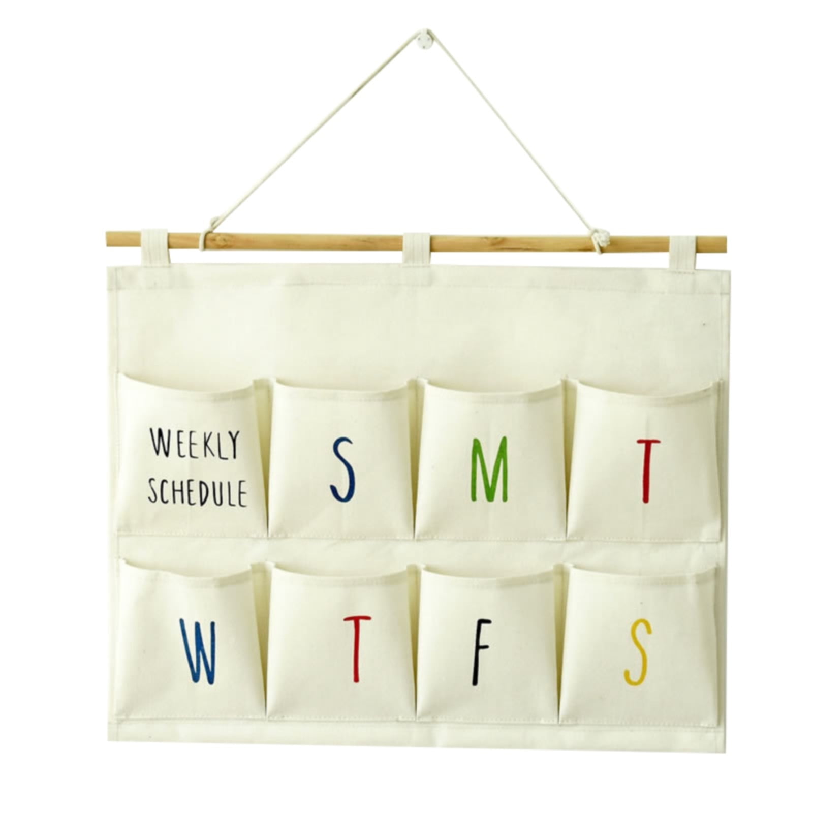 Creative Weekly Itinerary Storage Over The Door Closet Holder Hanger ...