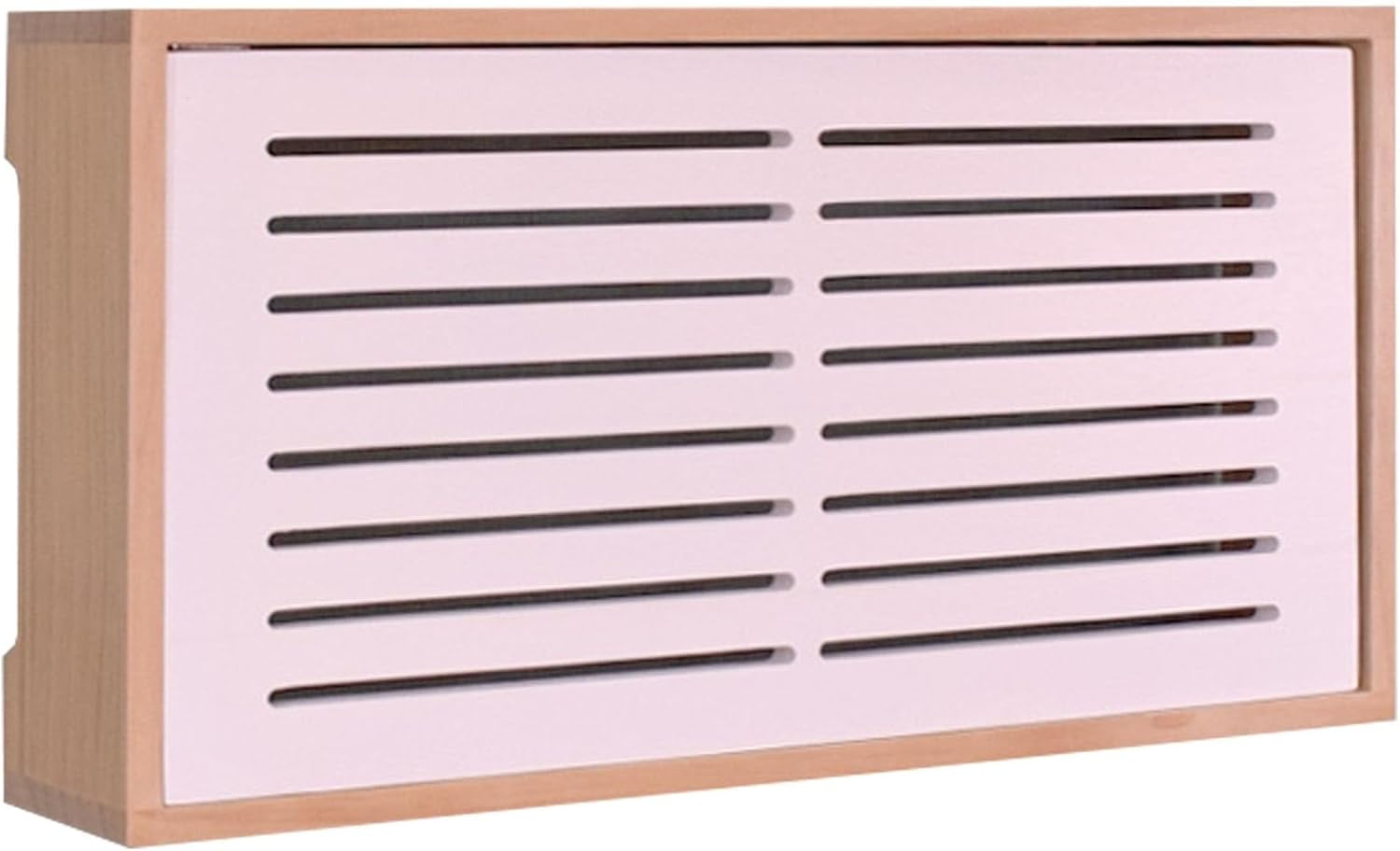 Creative WIFI Router Storage Box Wooden Floating TV Shelf Wall Mounted ...