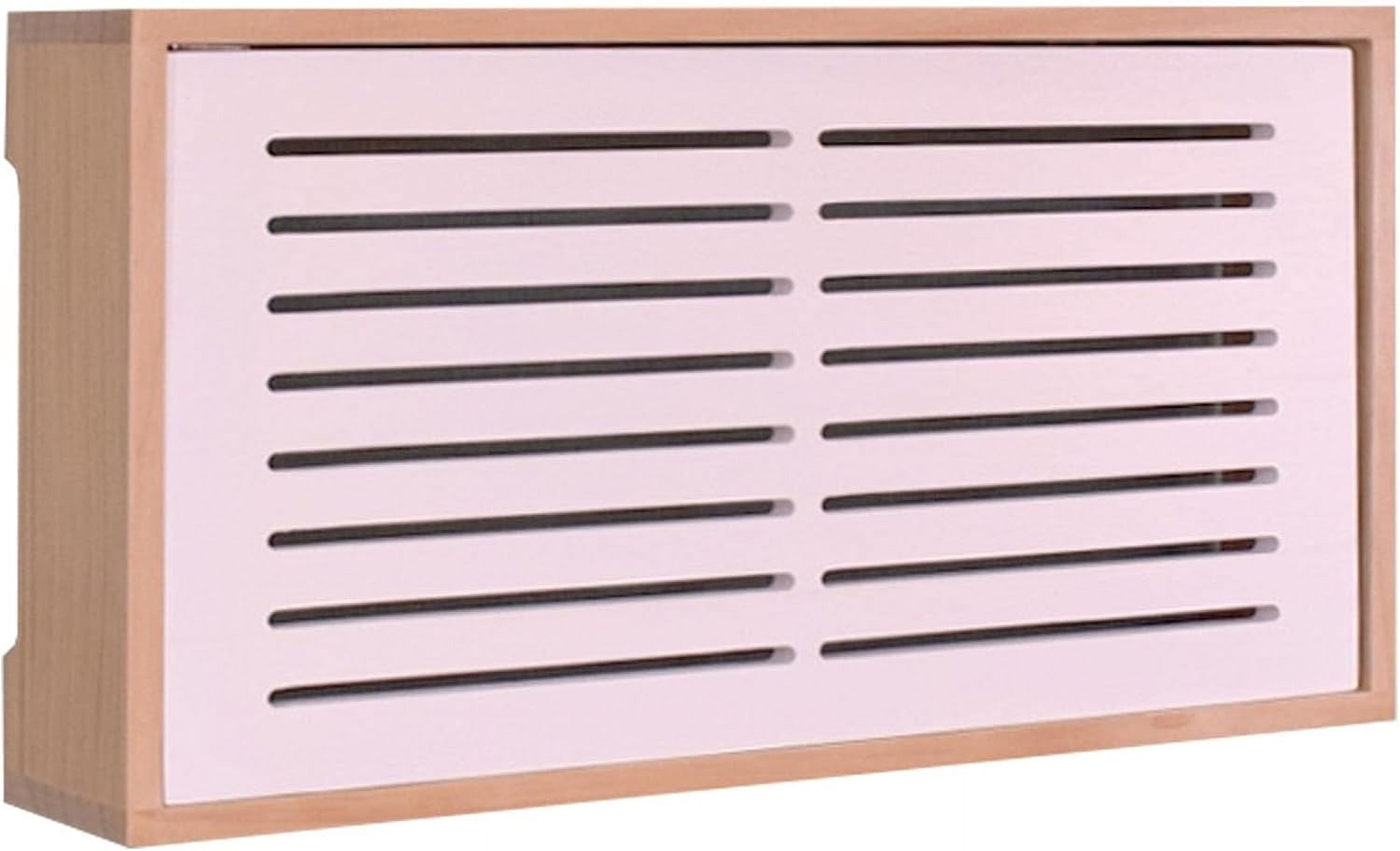 Creative Wifi Router Storage Box Wooden Floating Tv Shelf Wall Mounted Media Console Hider Cord