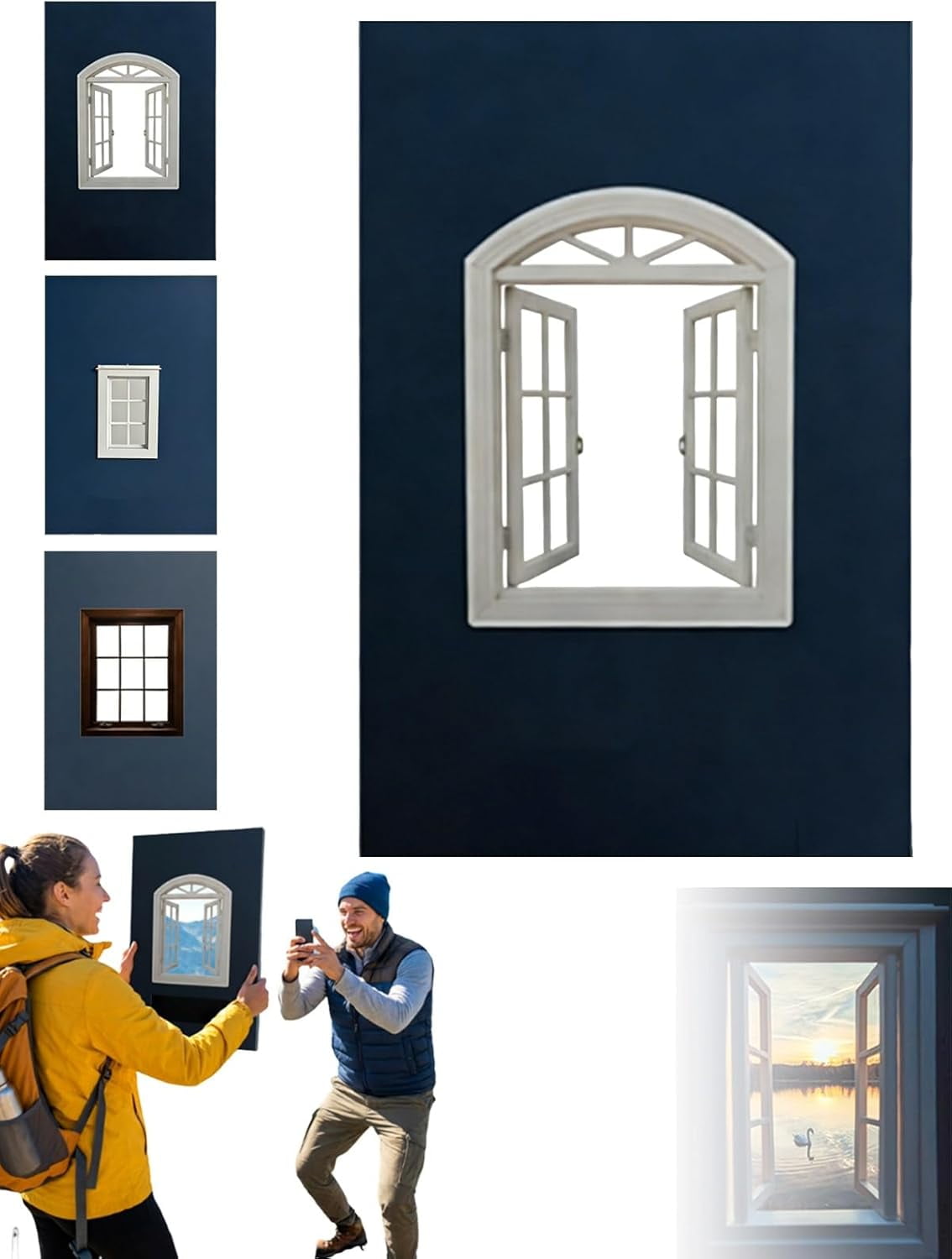 Creative Window Photograph Props - Travel Photography Framing Accessory ...