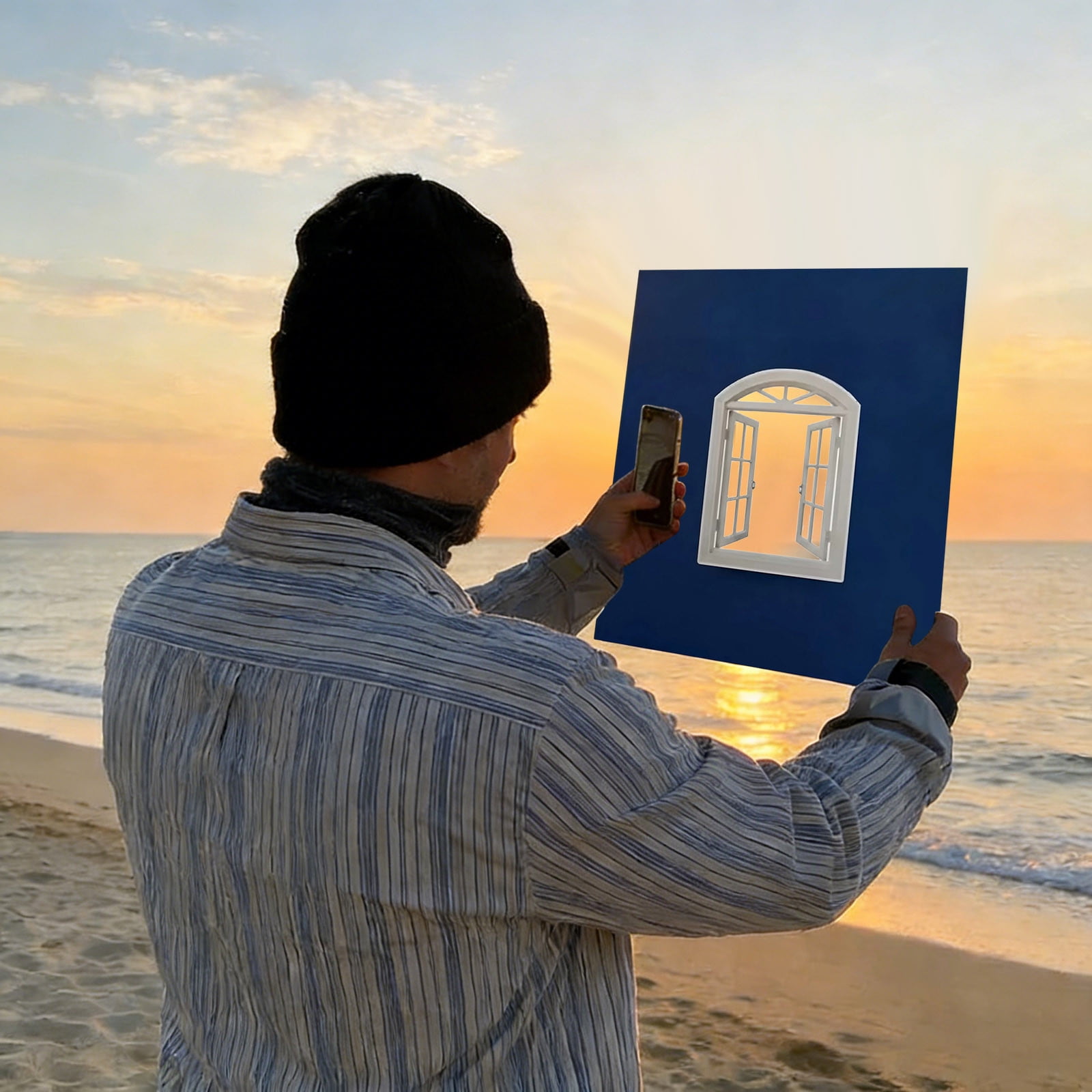 Creative Window View Photography Props, 2026 Portable Window New Frame ...