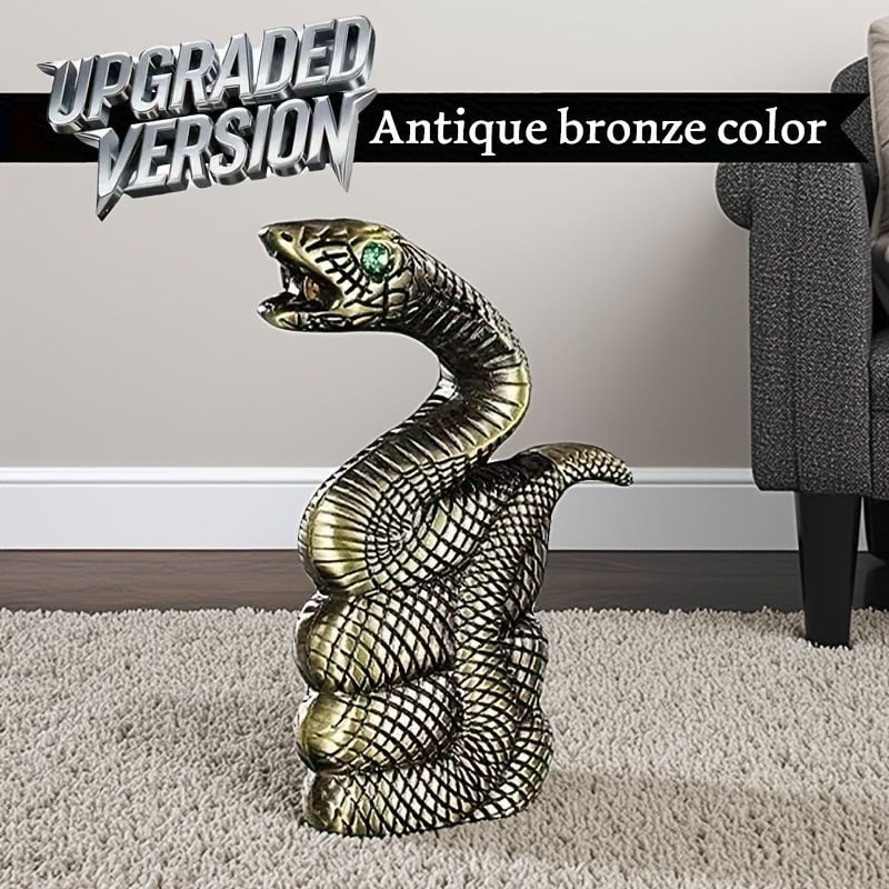 Creative Windproof Lighter – Snake-Shaped Desktop Decor with Side ...