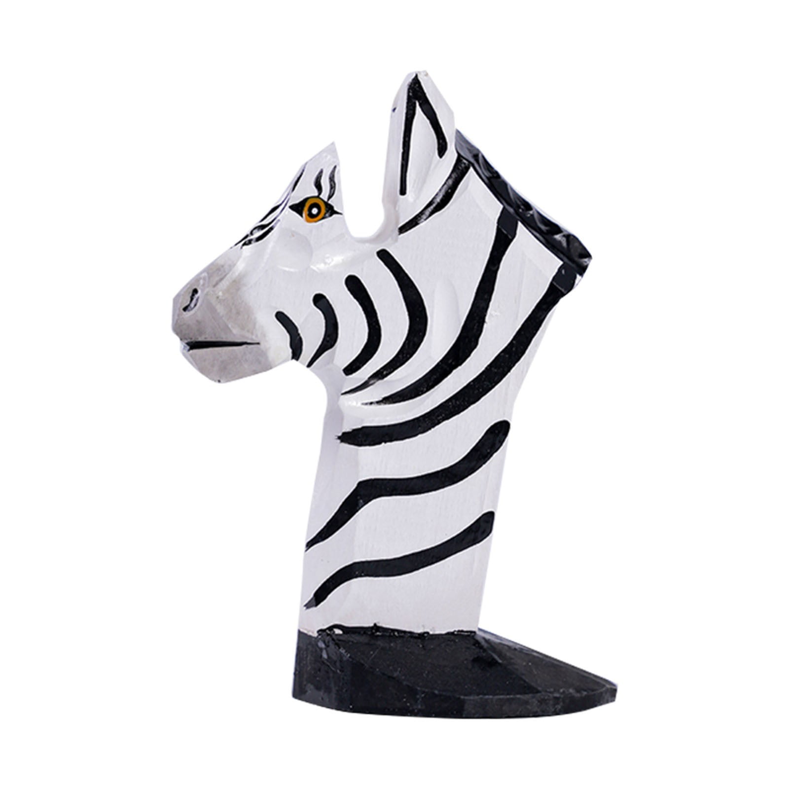 Creative Wood Hand Carved Holder Handmade Nose Giraffe Stand For Desk ...