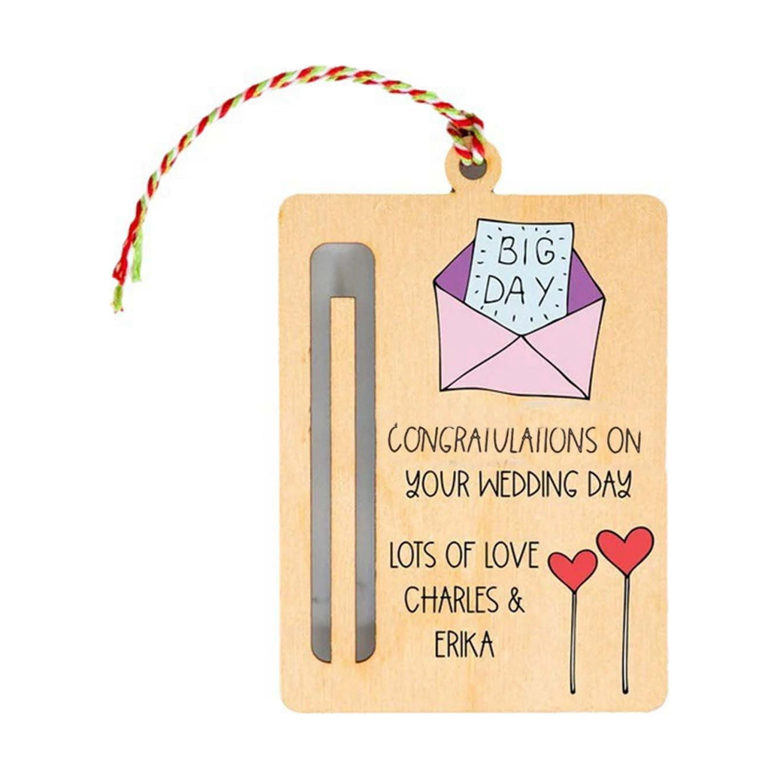 Creative Wooden Gift Clamp for Wedding Unique Wedding Gift Idea ...