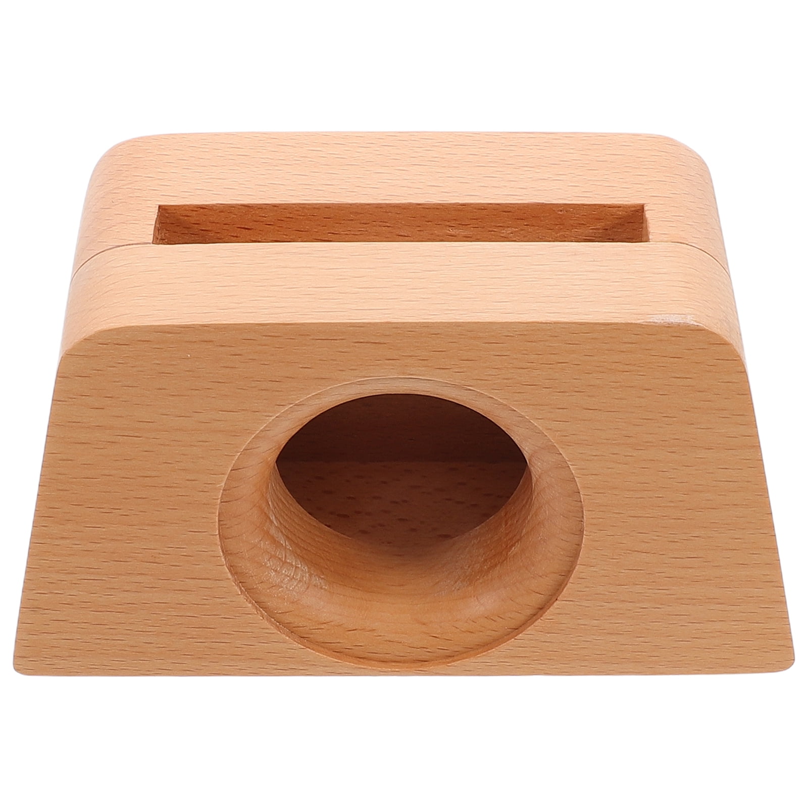 Creative Wooden Phone Stand Trapezoidal Single-Hole Phone Rack For ...