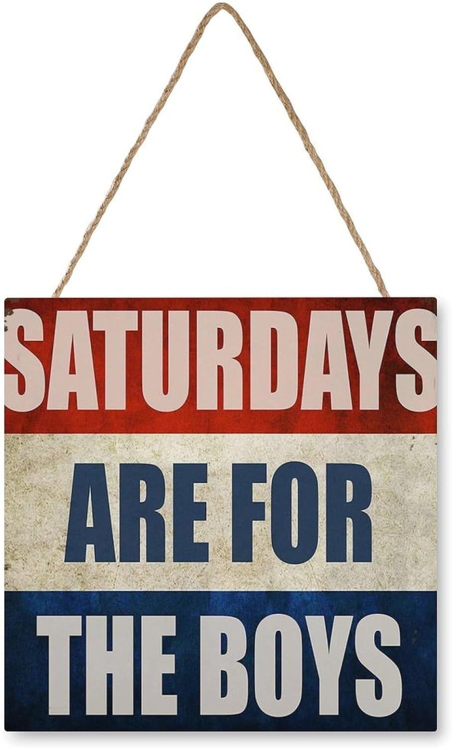 Creative Wooden Signs Saturdays is for The Boys Funny Novelty Hanging ...