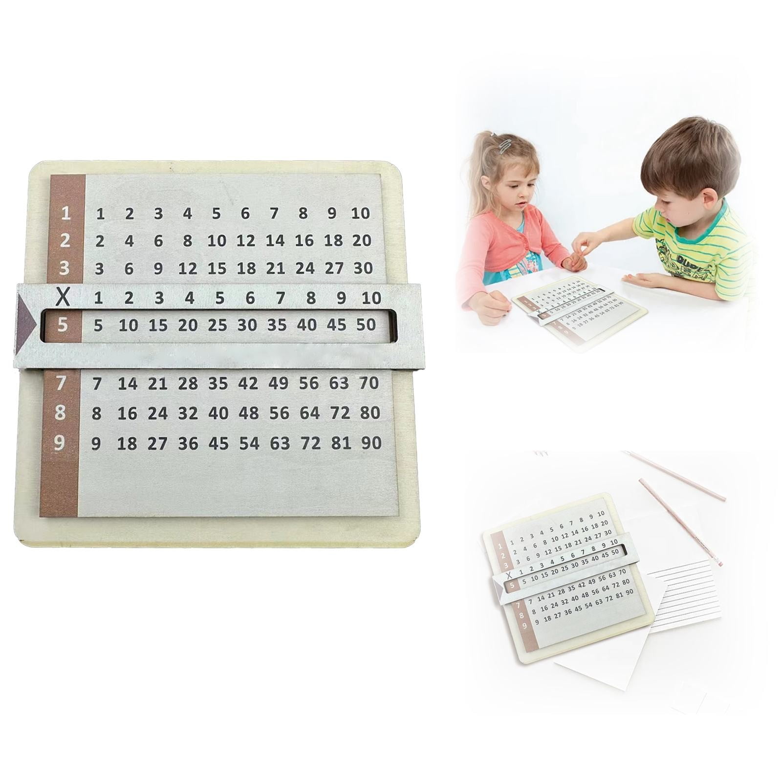Creative Wooden Sliding Multiplication Table Children's Convenient ...