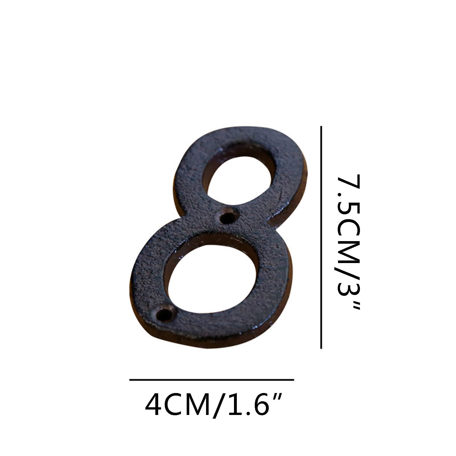 Creative Wrought Iron House Numbers Letters Decorative Sign for Outdoor ...
