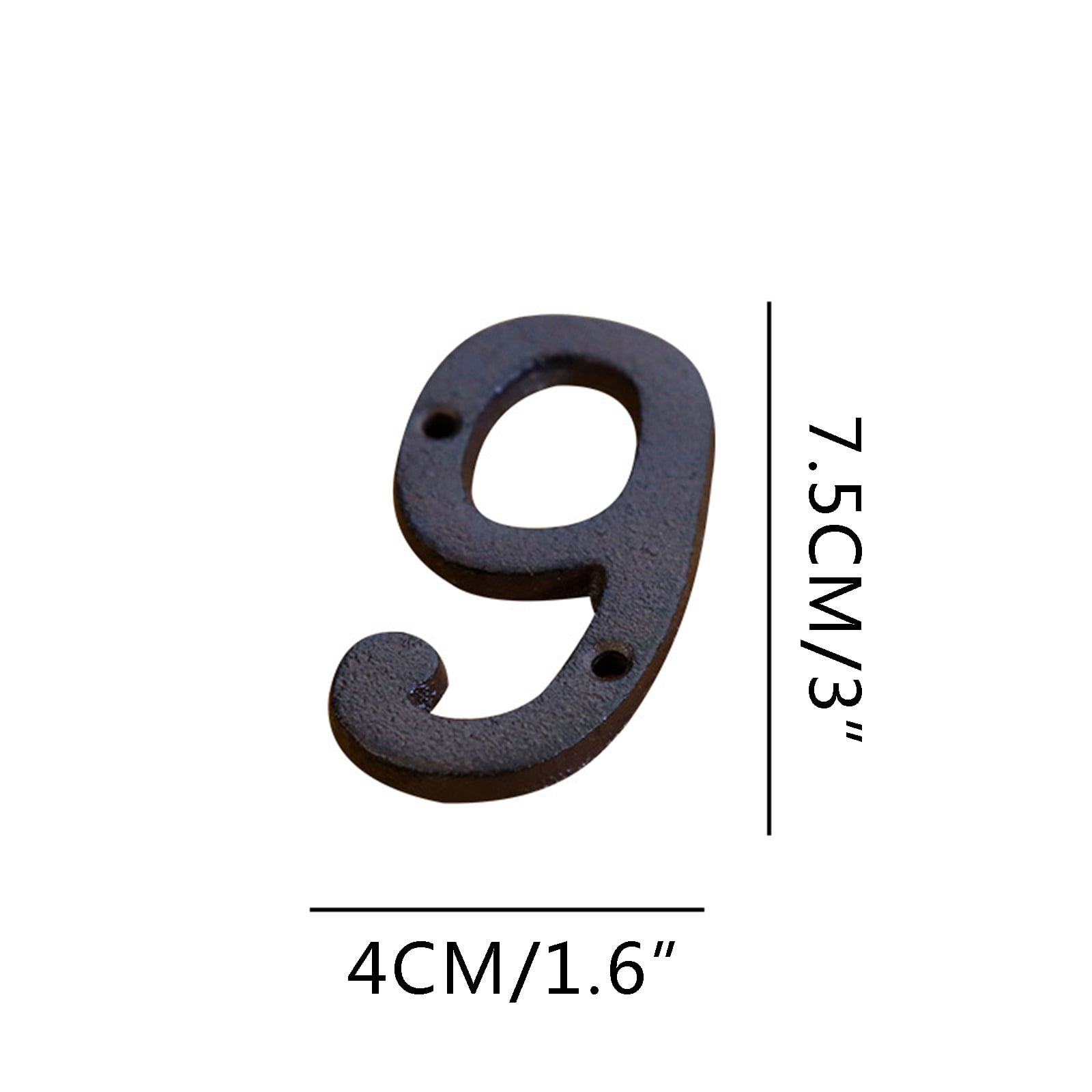 Creative Wrought Iron House Numbers Letters Decorative Sign for Outdoor ...