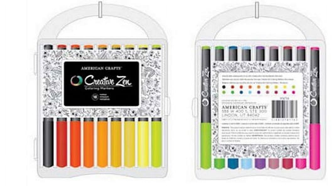 American Crafts Creative Zen Art Markers, 18 Count - Walmart.com