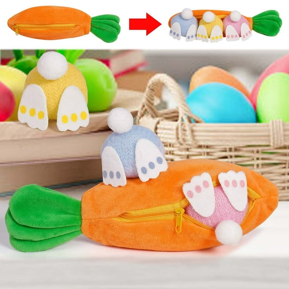 Creative Zipper Carrot Easter Desk Decor - Fun Interactive Pull-Apart ...