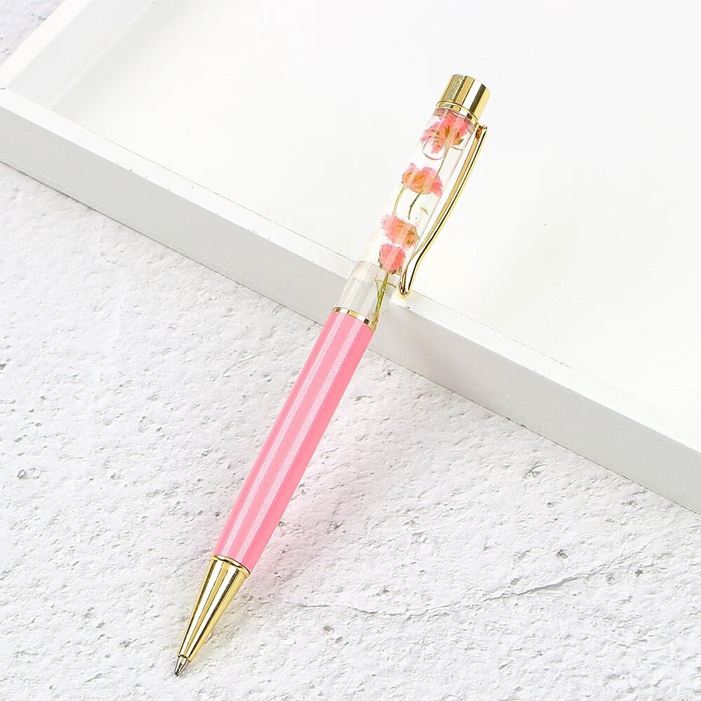 Creative ballpoint Pen Metal Ball Pens Office Supplies Rose Golden Rose ...