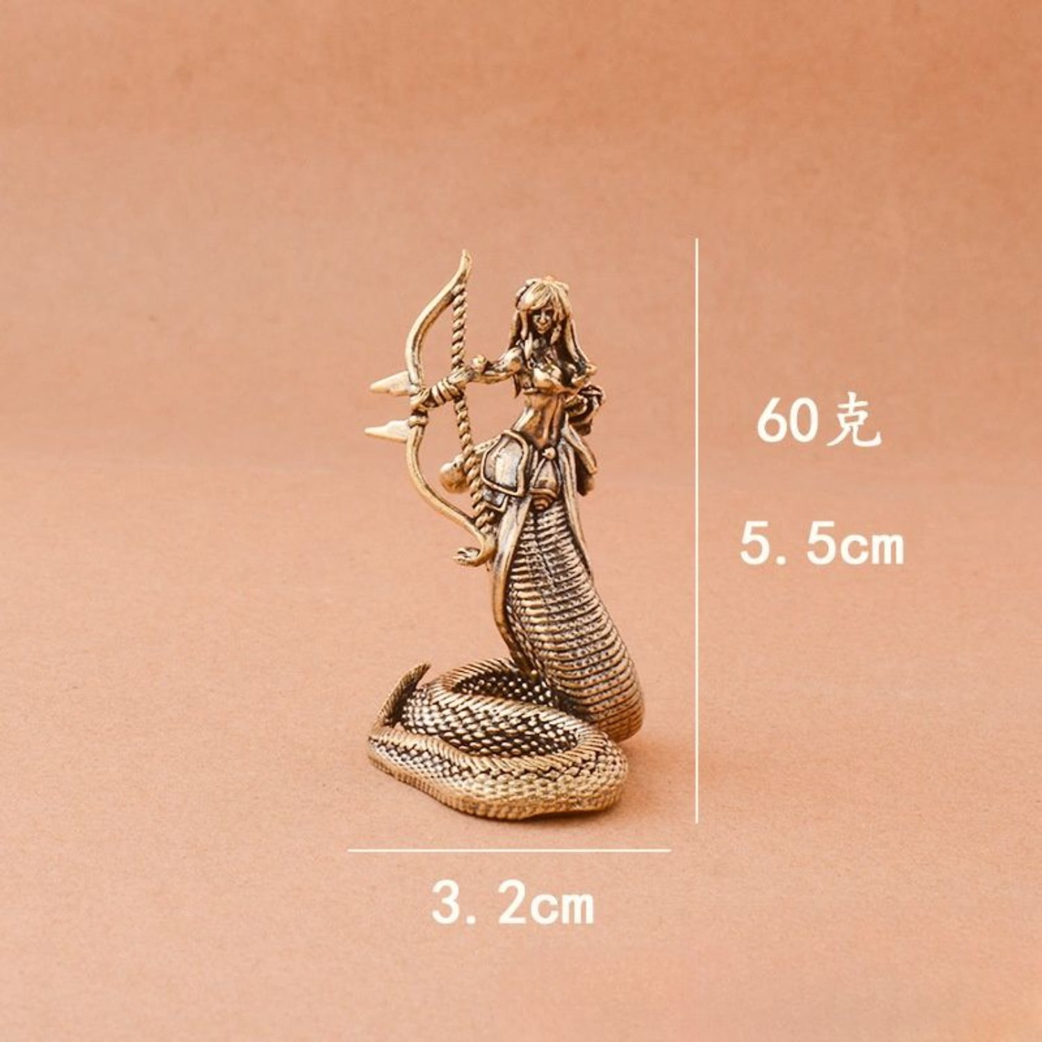 Creative brass medusa ornament ancient greek snake girl retro crafts ...