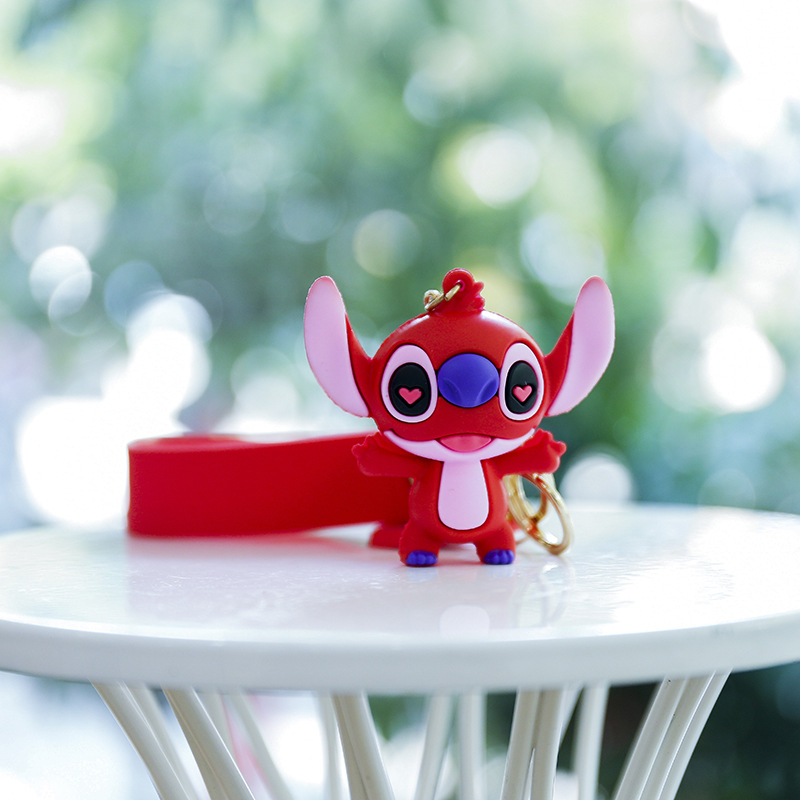 Creative cartoon Stitch keychain cute car bag keychain pendant doll ...