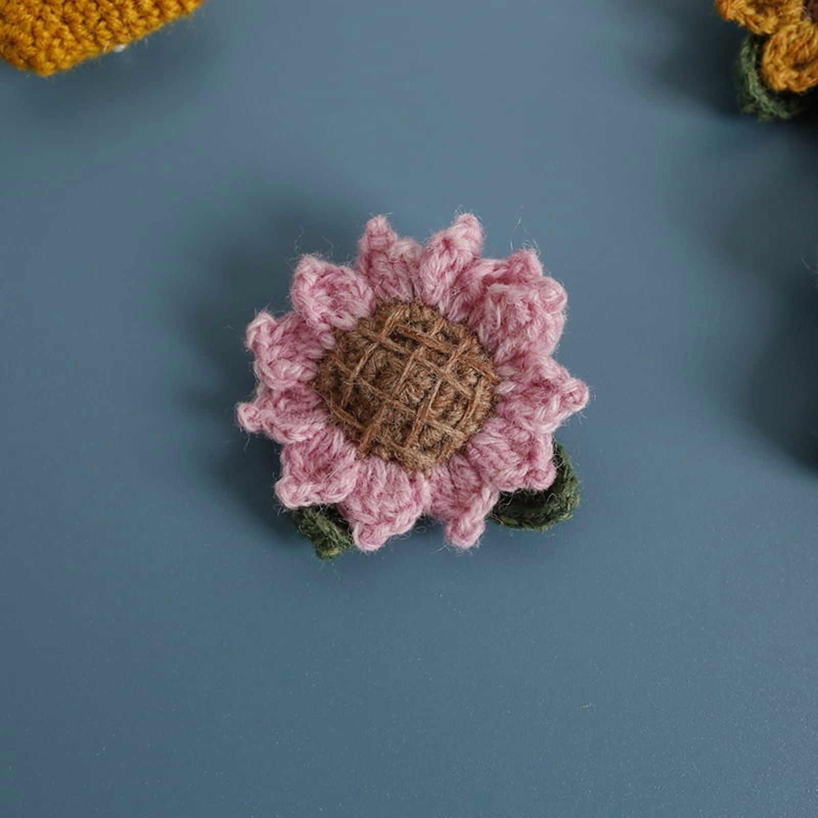 Creative cartoon hand-woven cashmere brooch, exquisite crochet ...