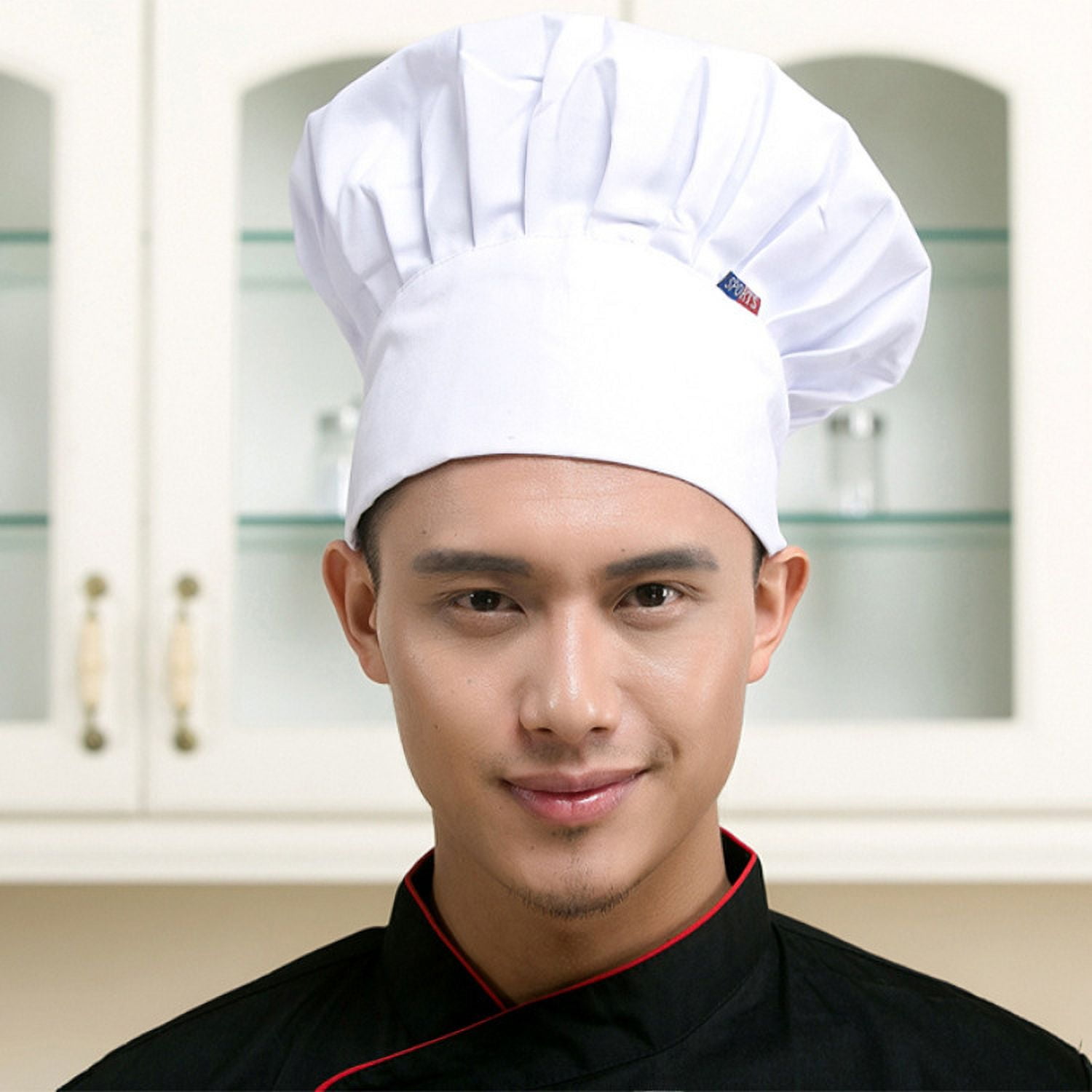 Creative chef hat cotton white cake shop cloth hat hotel waiter chef ...