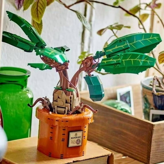 Creative collection movie series Mandrake plant building blocks Model ...