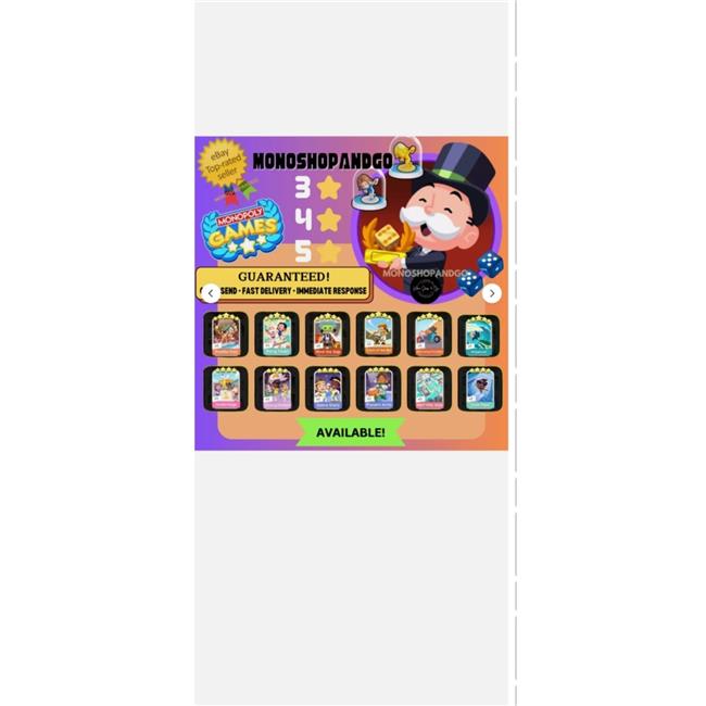 Monopoly Stickers For Sale