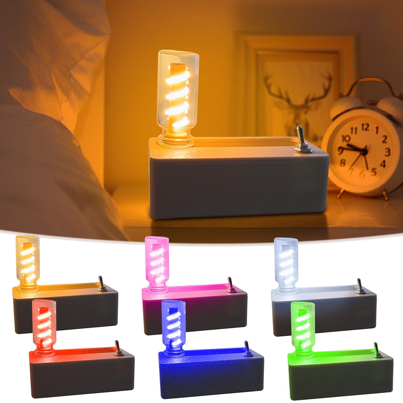 Creative flip Night Light,Magnetic Flippable Table Lamp LED Night Light ...