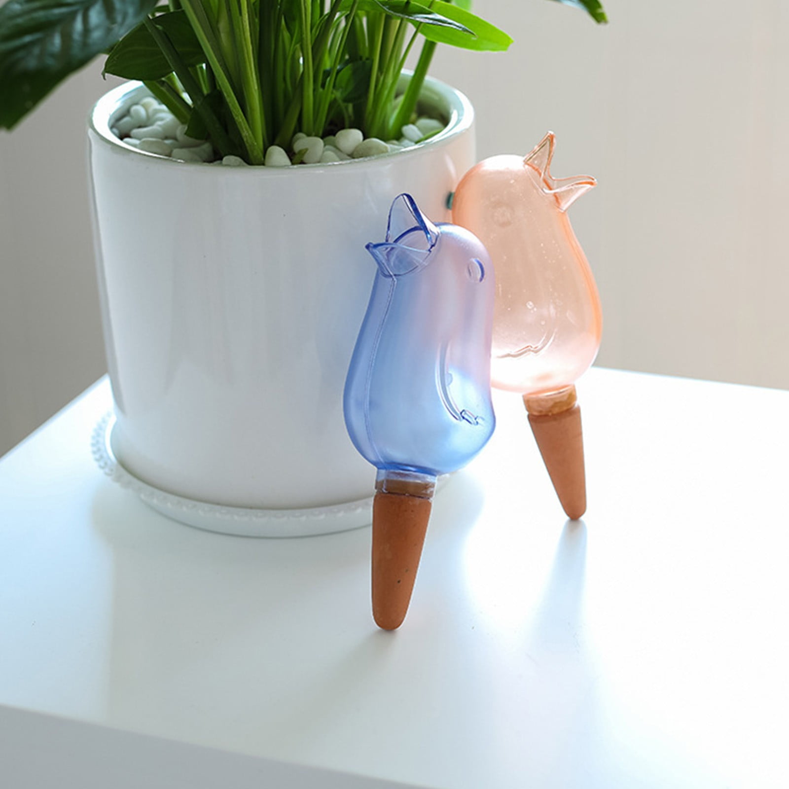 Creative lazy flower watering kettle transparent automatic dripper ...