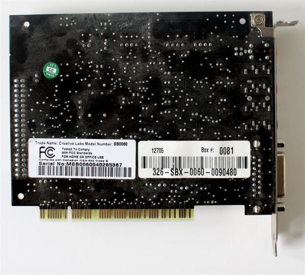 Creative pci sound card, sound blaster live! sb0060 - Walmart.com