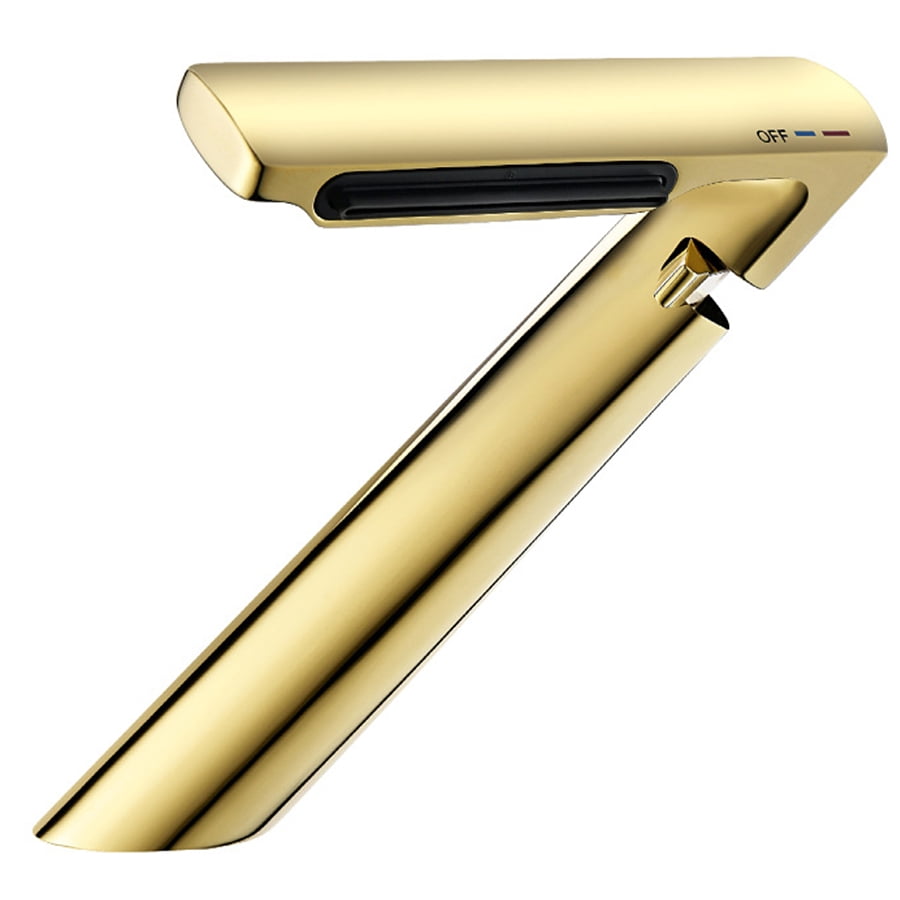 Creative seven-character basin faucet, waterfall bathroom basin faucet ...