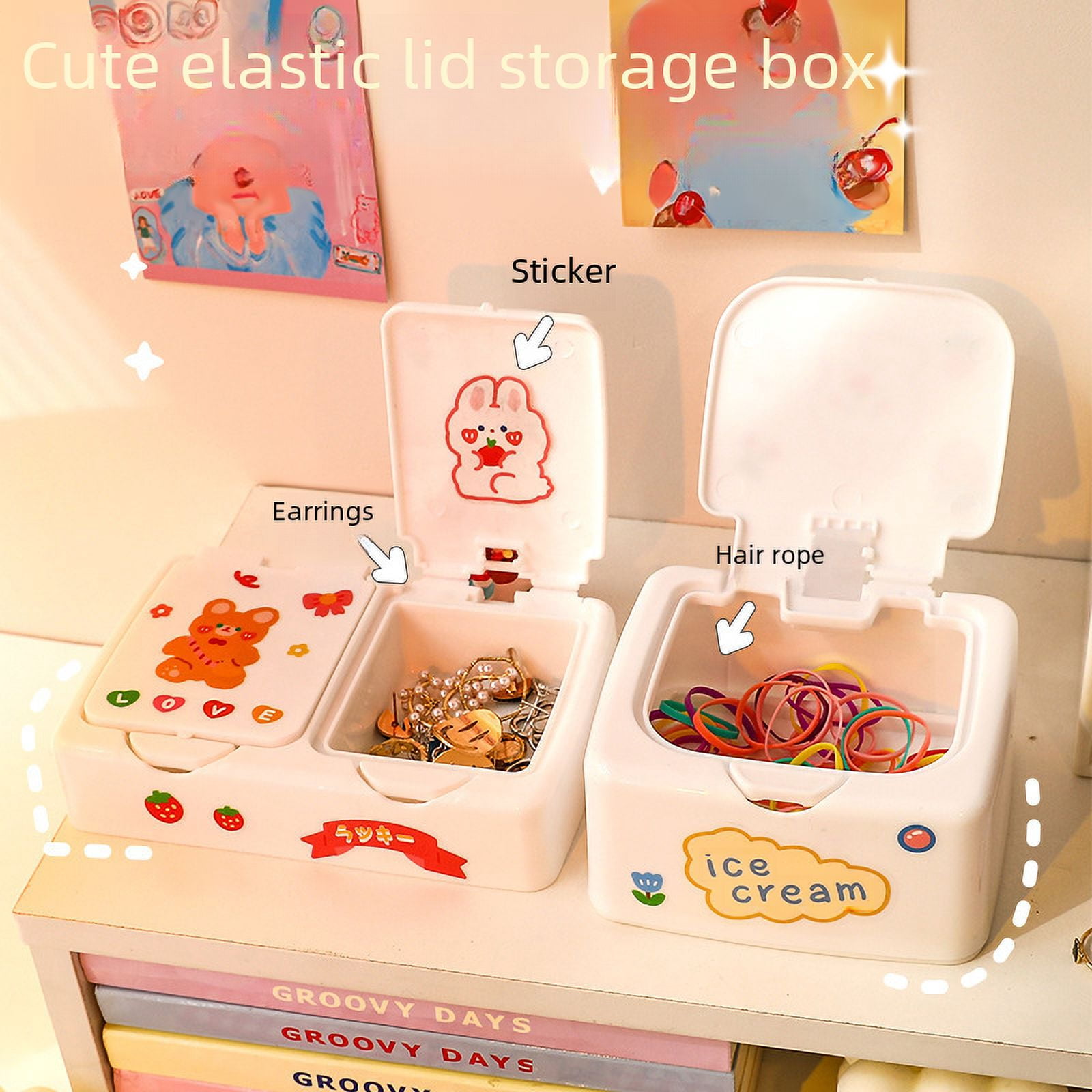 Creative small storage box toothpick cotton swab needle and thread ...