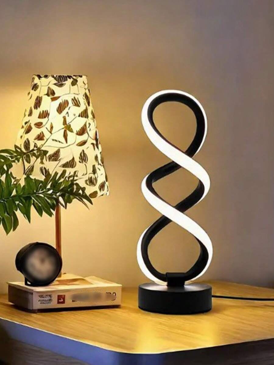 Creative spiral design, modern minimalist Nordic style table lamp, high ...