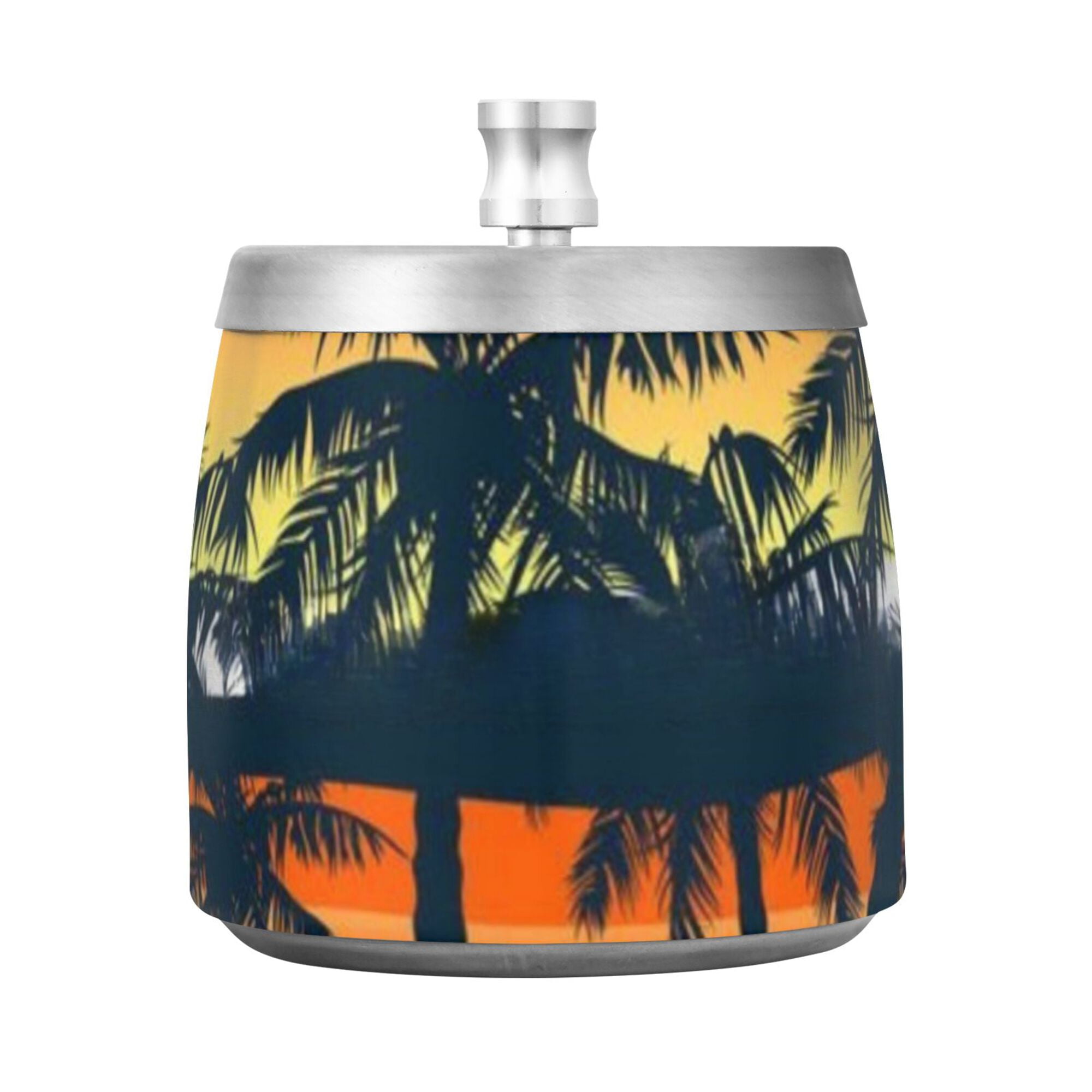 Creative stainless steel ashtray home car large capacity anti-flying ...