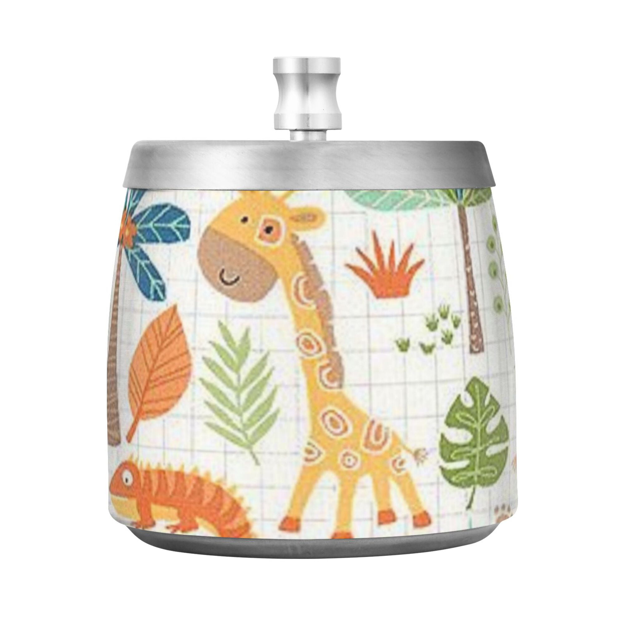 Creative stainless steel ashtray home car large capacity anti-flying ...