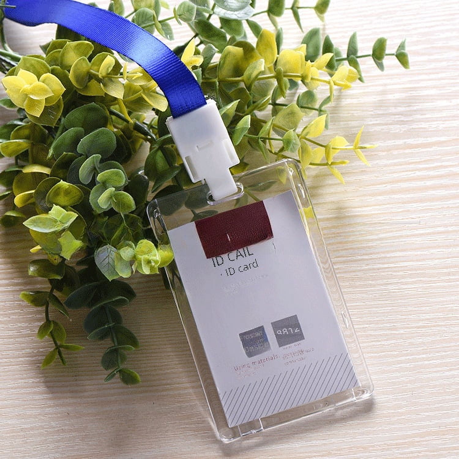 Creative transparent acrylic ID card holder hollow personalized ...