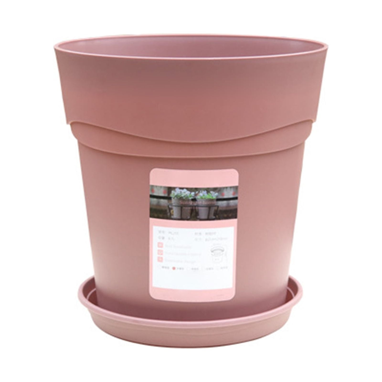 CreativeArrowy 1pcs Balcony Decor With Tray Mora Flower Pot Resin Green ...