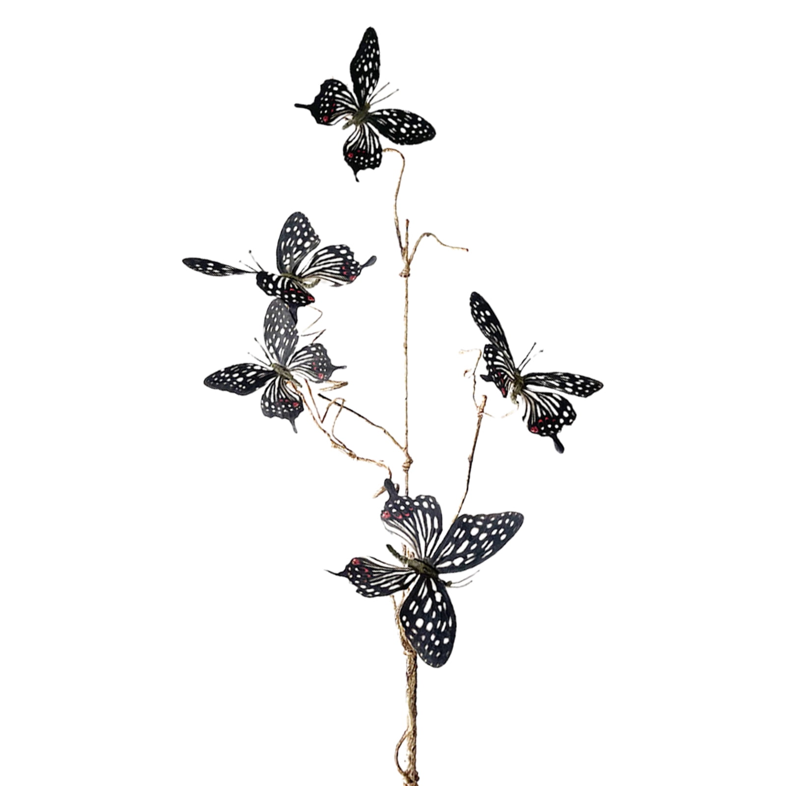 CreativeArrowy 1pcs Lifelike Dry Branches 31.5in Butterfly Bendable Iron Wires Artificial Floral ...