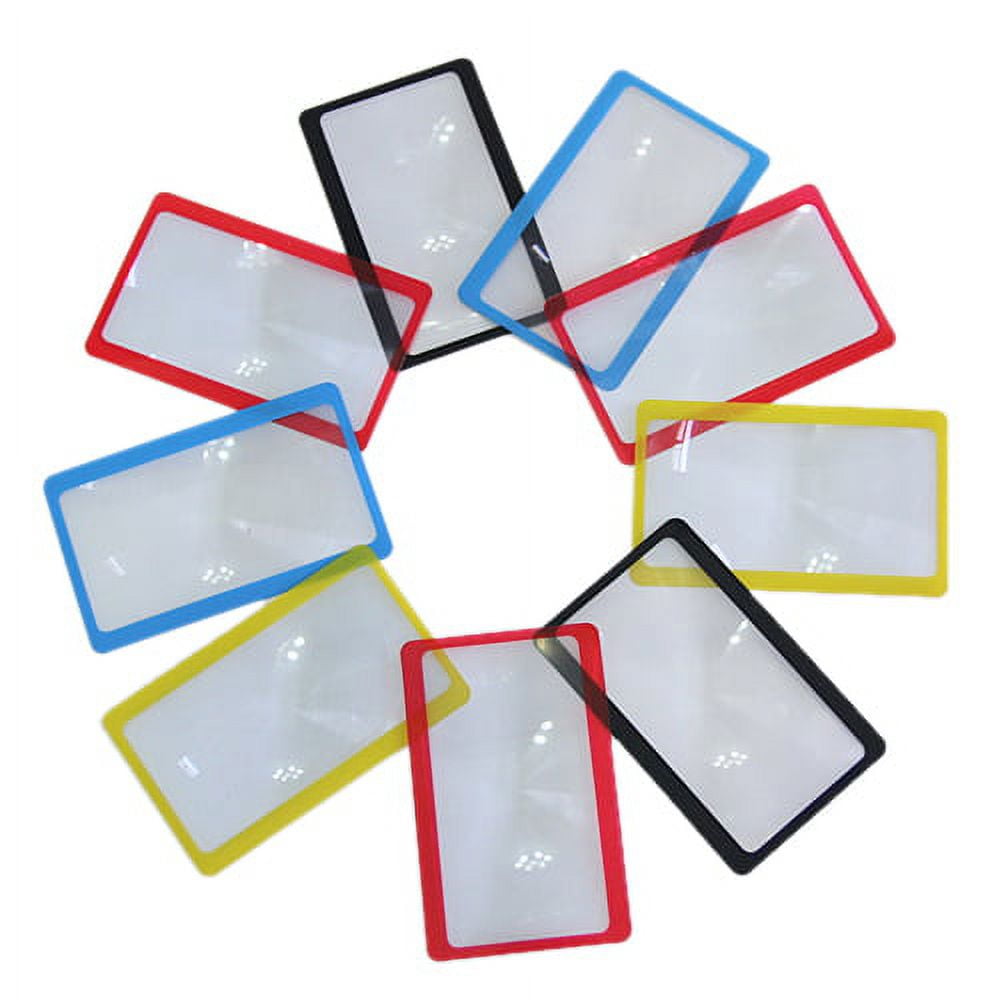 CreativeArrowy 5pcs Credit Card Sized Illuminated 3x Reading Magnifier ...
