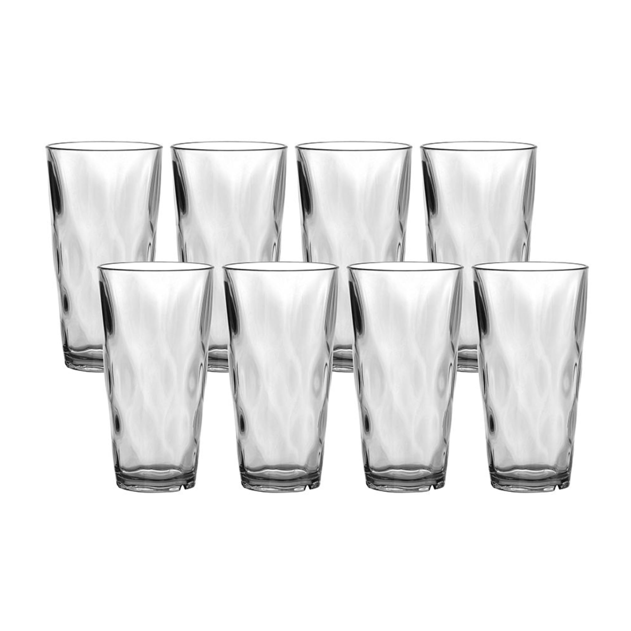CreativeWare 8 Piece 24 Ounce Clear Acrylic Tumbler Set - Walmart.com