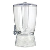 Creativeware 3 Gallon Clear Acrylic Beverage Dispenser, Pebbled Design ...