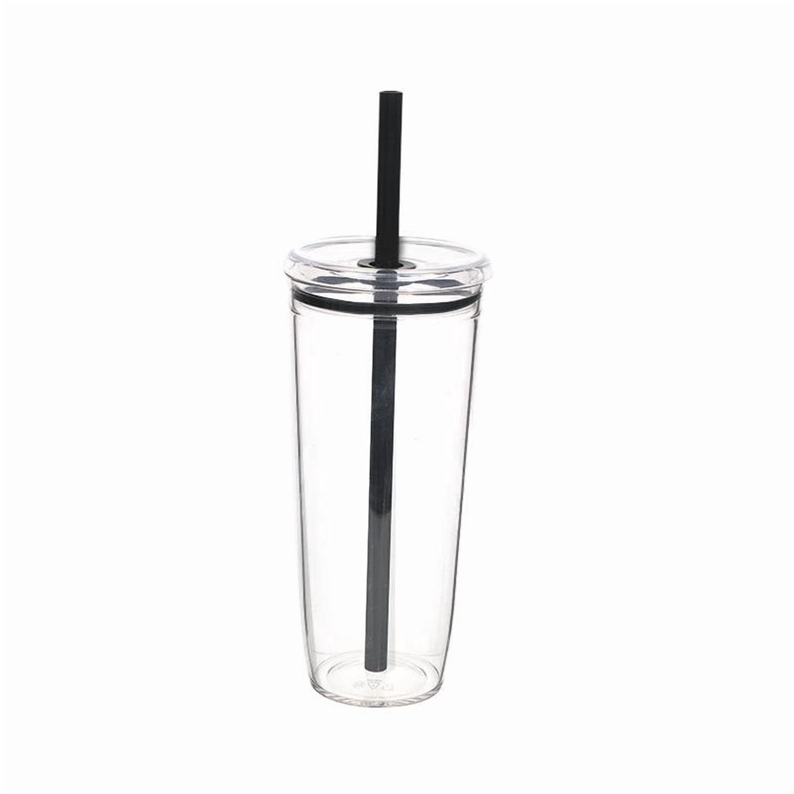 Creatives Glass Cups with Lids and Straws, Travel Coffee Mug Bamboo ...