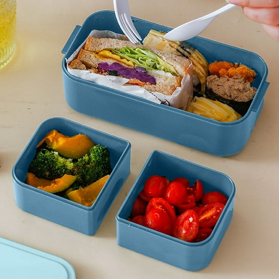 Creatives Insulated Lunch Box Double Layer Microwavable Student Lunch ...