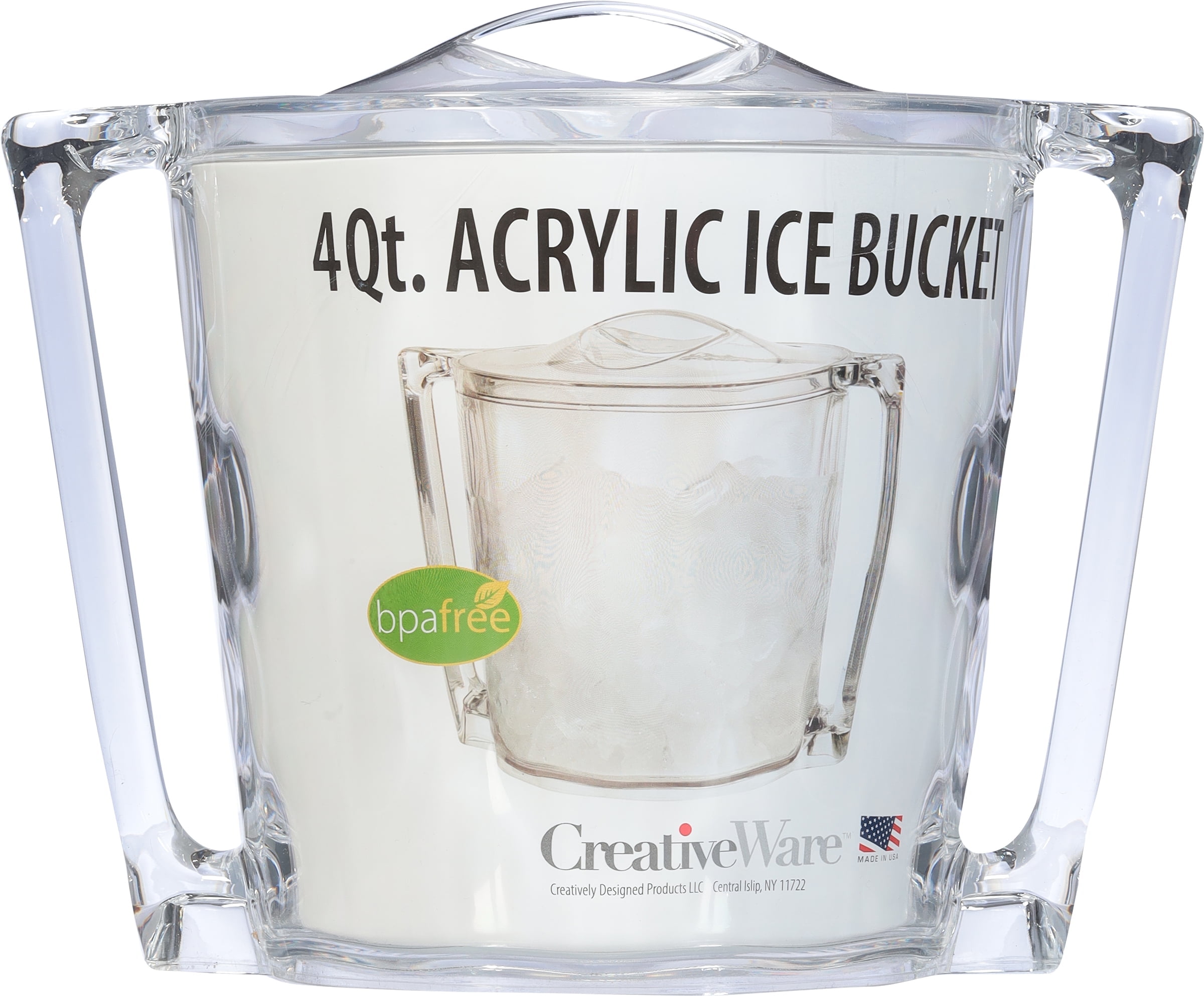 Creativeware 4 Quart Clear Acrylic Ice Bucket - Walmart.com