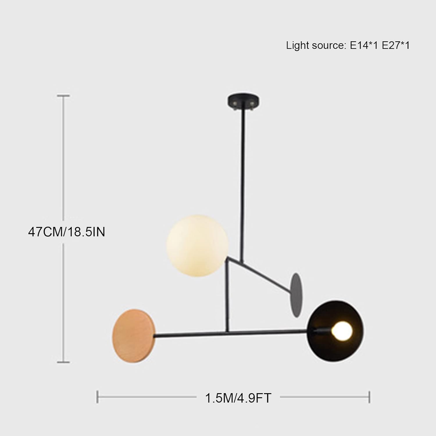 Creativity Adjustable Chandelier, Multi-Headed Rotatable Pendant Light ...