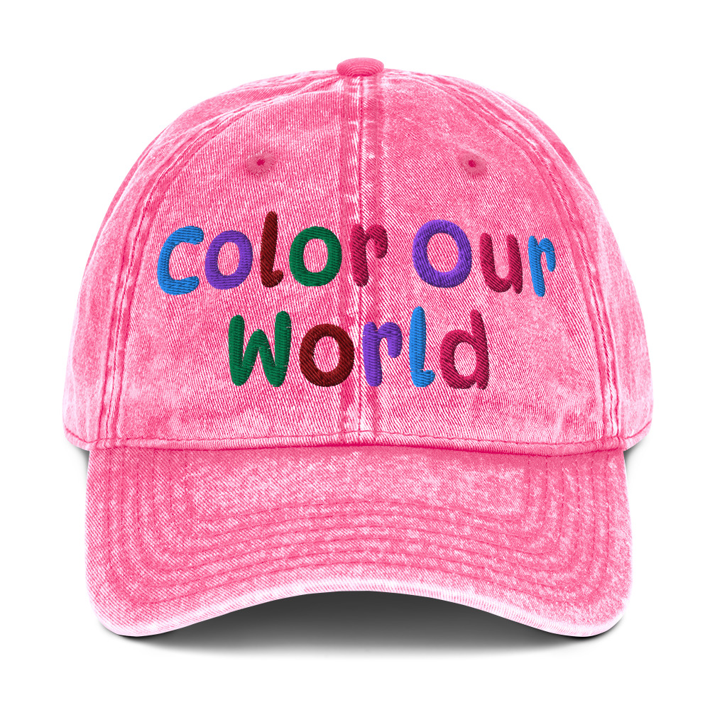 Creativity Enthusiast Book Lovers Embroidered Vintage Cap, Color Our ...
