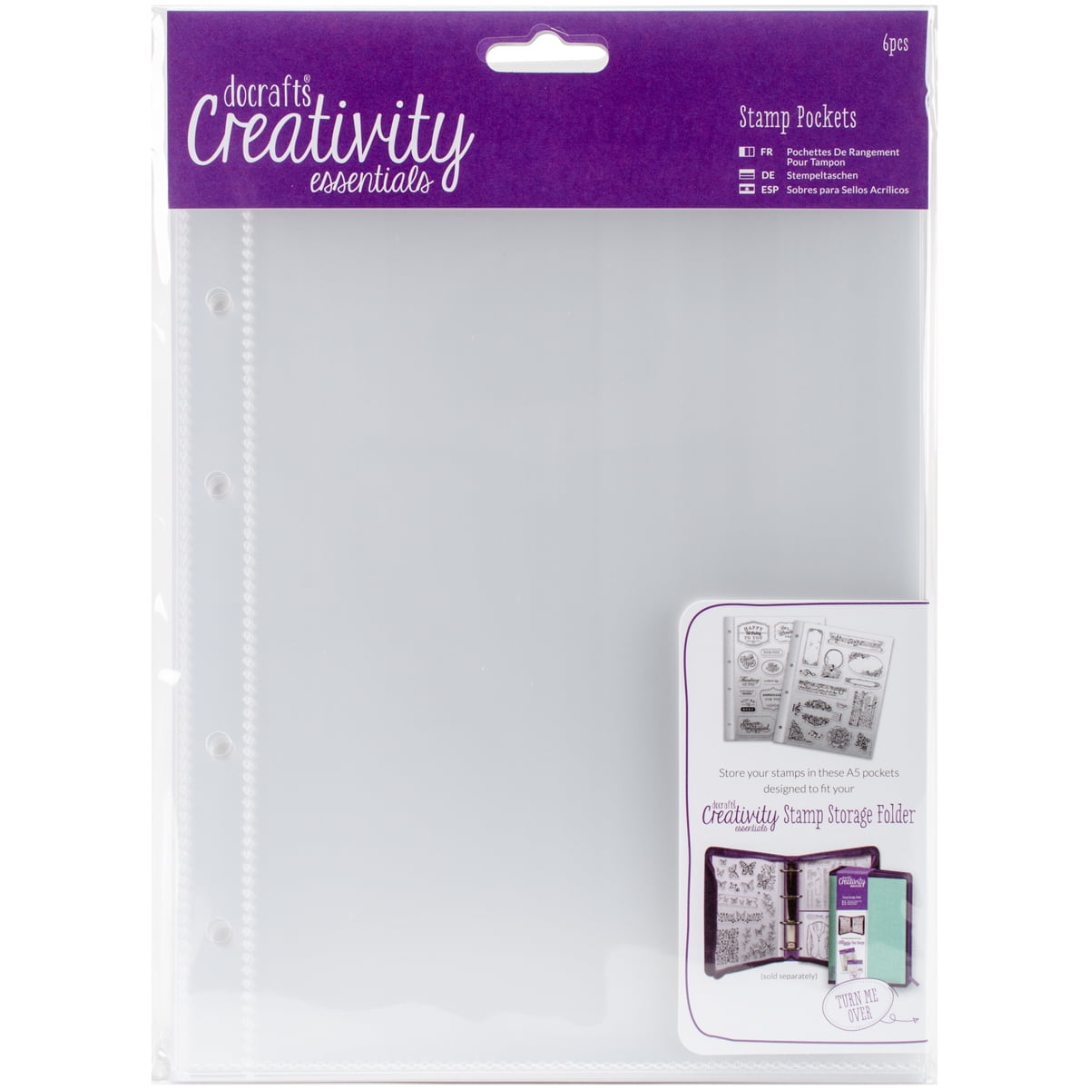 Creativity Essentials A5 Stamp Pockets 6/Pkg- , Pk 3, docrafts ...