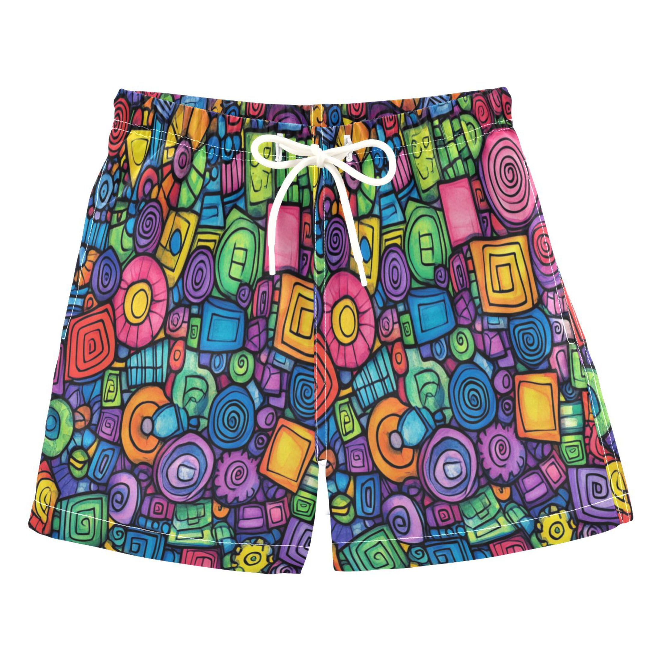 Creativity Images Boys' Swim Trunks Beach Pool Shorts Quick Dry Soft ...